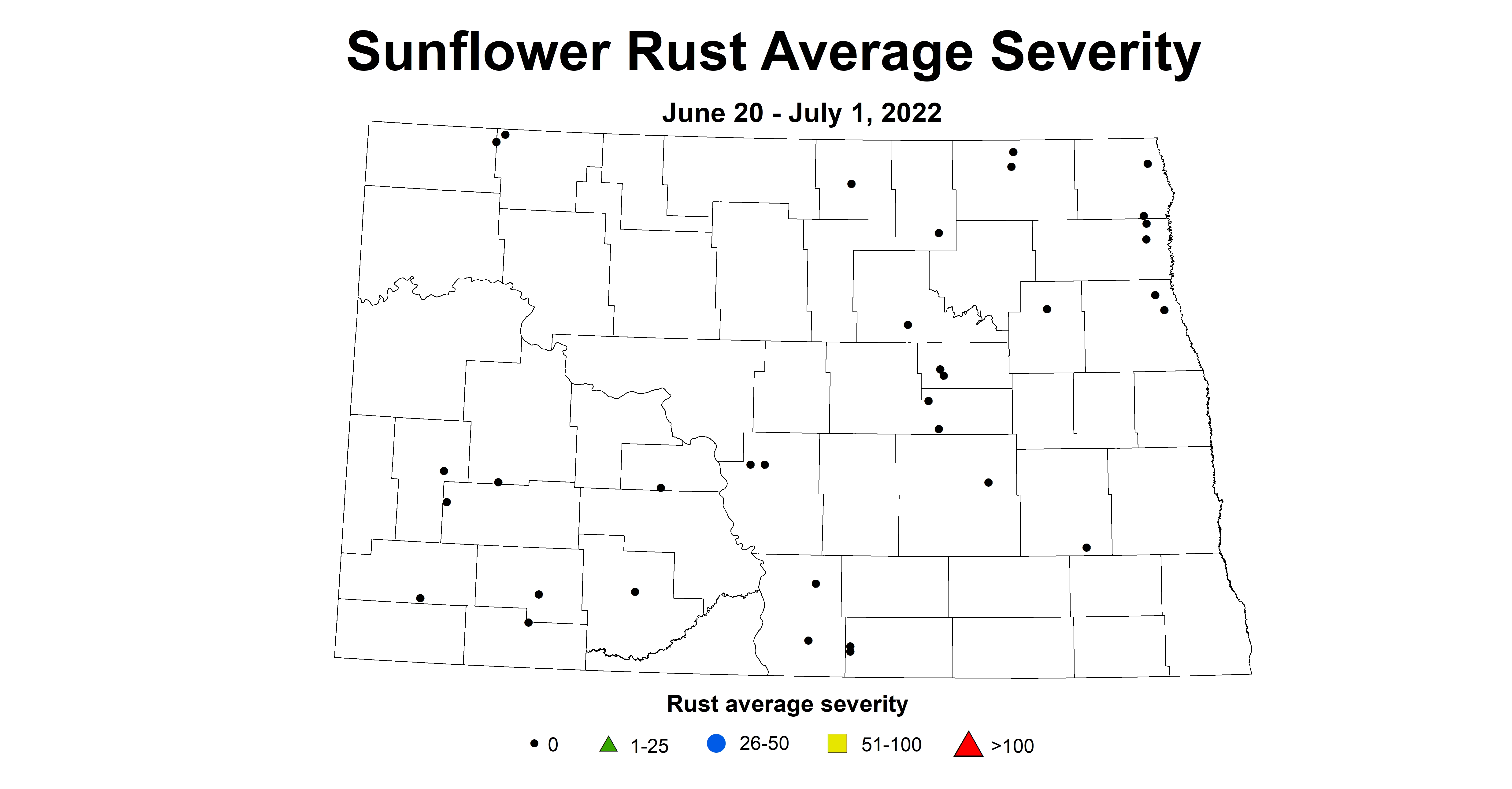 Sunflower - IPM Crop Survey Maps | NDSU Agriculture and Extension